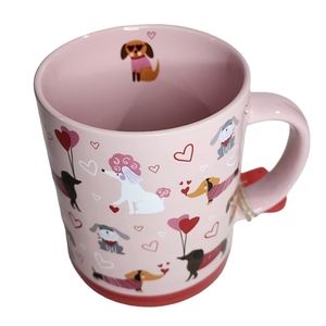 Prima Design | Dining | Prima Design Puppies In Love Pink Ceramic ...
